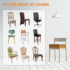 KIDUN Toddler Booster Seat for Dining Table, Upgrade 4 inch Heightening Cushion for Kids Chair, Adjustable, Heightening Booster Seat Pad for Boy/Girl, Toddler Booster Cushion.(Buckle/Yellow)