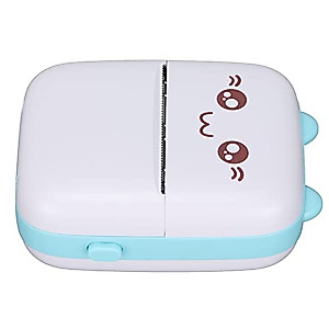 Liccx Pocket Printer, Mini Photo Printer, 200DPI Resolution,Ergonomic Design, Print Any Text, Pictures, Memos, Blessings,(Blue)