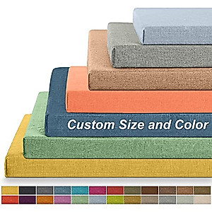 THSZHJT Bench Cushions Indoor Furniture Custom Size Bench Cushion Window Seat Cushions Extra Soft Bench Cushions for Garden Patio Outdoor, Any Size and Colors
