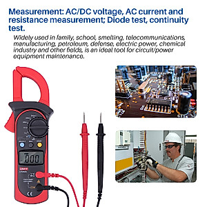 Uni-T UT202A Auto-Ranging AC DC 600 Amps Auto/Manual Range Digital Handheld Clamp Meter Multimeter Test Tool