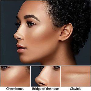 evpct 4 Color Contour Stick Makeup Set Concealer Bronzer Stick Cream Contour Palette Contour Contouring Makeup Kit for Beginner Face Highlighter Makeup Stick Liquid Contour contorno maquillaje 02+03