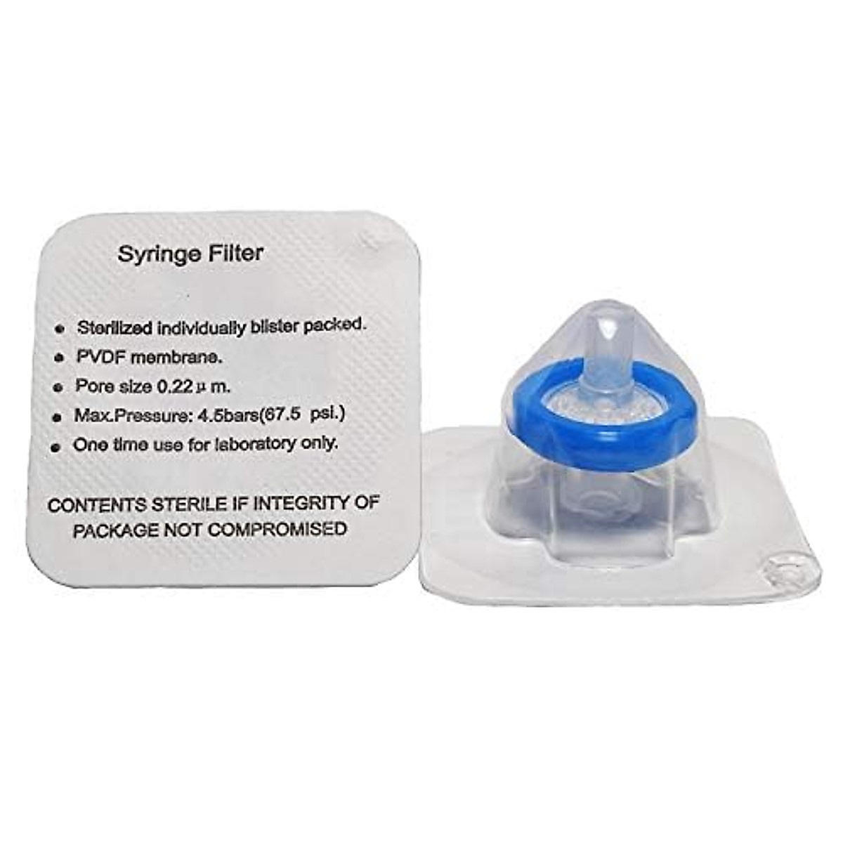 ADVANGENE Syringe Filter Sterile, PVDF 0.1μm 30mm Blue (30/PK)