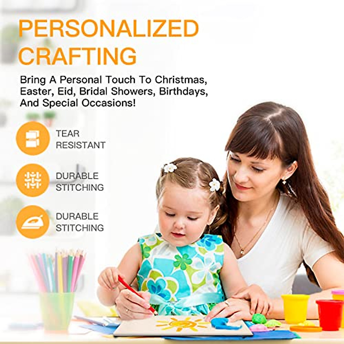 Visbouble 10 Pack Blank Craft DIY Canvas Makeup Bag - Cosmetic Bag with Zipper, Plain Pencil Case Pen Pouch for Cricut, Travel Toiletry Small Bag with 10 PCS Individual Gift Packaging