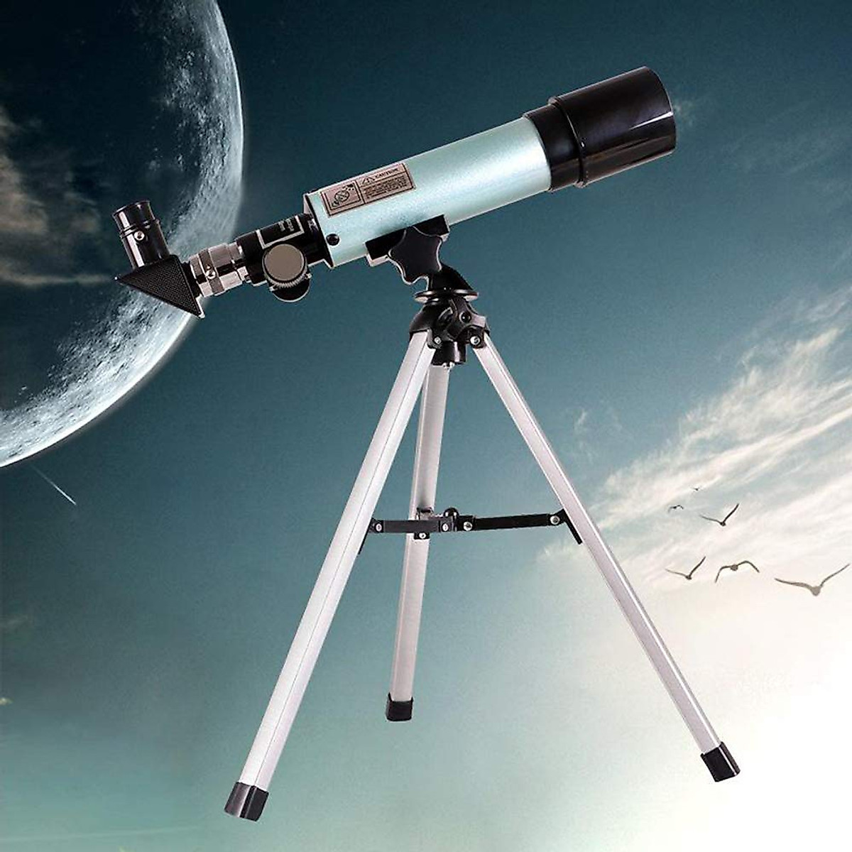 ZZK Astronomical Telescopehigh-Definition Children's Birthday Gift Entry-Level Suitable for Outdoor Watching