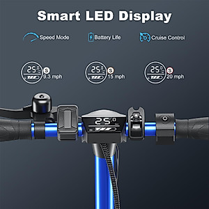 Caroma Electric Scooter Adults, 20 mph & 300 lbs, 350W Motor, 20 Miles Range & 20 Mph, 9" Solid Tires, Folding Motorized Scooter for Adults, App Control