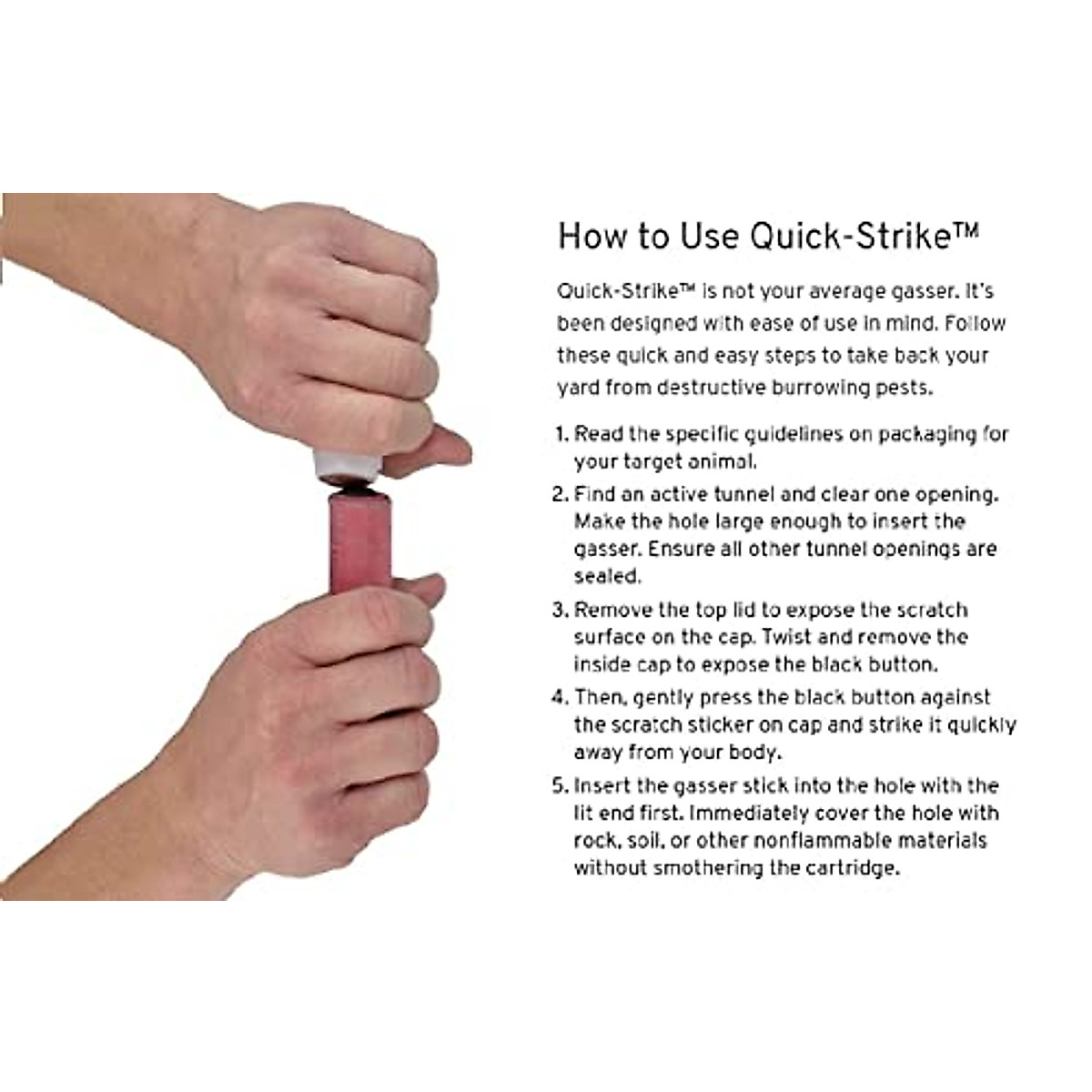 Quick Strike Mole & Gopher Gasser, 4-Pk.