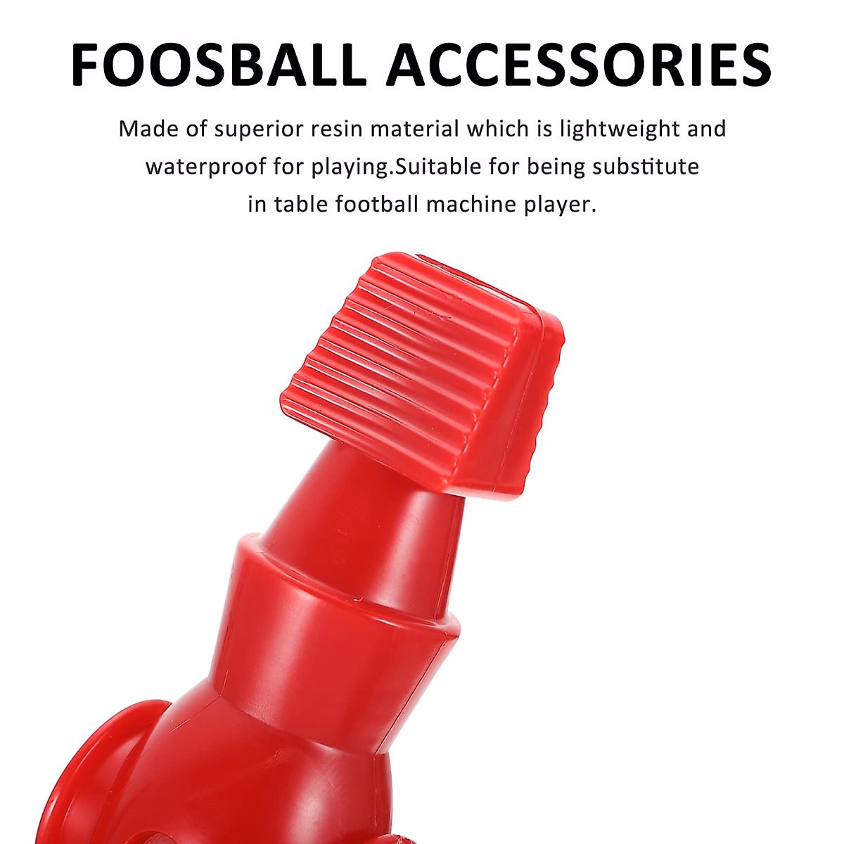 Abaodam Table Foosball Player Replacement Man: 4Pcs Soccer Table Player Foosball Replacement Parts for Dynamo Table Fun Game Toys