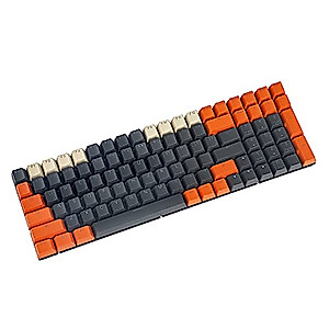 Carbon Miami PBT Double Shot Shine Through ANSI Backlit Keycaps for MX Mechanical Keyboard Melody 96 KBD75 68 61 87 104 Keychron(Only Keycap) (Reversed Carbon)
