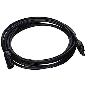 Renogy 15Ft 10AWG Solar Extension Cable with Female and Male connectors, 1 Piece, 15FT-10AWG, Black