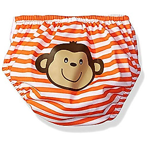 KIKO & MAX Baby Boys' Infant Three-Pack Absorbant Reusable Swim Diaper (Medium)