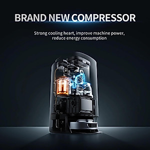 Mvckyi Snowflake Shaved Ice Machine, 176lbs/day Korean Ice Shaver Machine, Commercial Snowflake Ice Maker Machine, Snow Cone Machine, Easy Operation, Air Cooling, for Bar