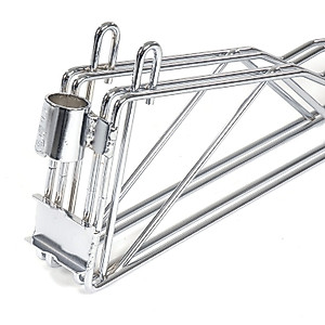 Nexel 14" Adjustable Single Wire Shelf Bracket, Chrome Finish