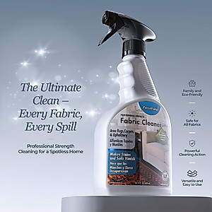 ForceField Fabric Cleaner - Professional Strength - Deeply Penetrates Water Safe Fabric & Fibers of Upholstery, Clothing, Rugs & Carpeting 22oz