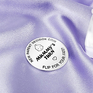 Neatbuddy Decision Making Coin Pregnancy Gifts for First Time Moms, New Dad Gifts, New Moms Gifts for Women, Dad Gifts for New Parents to Be Birthday Gift