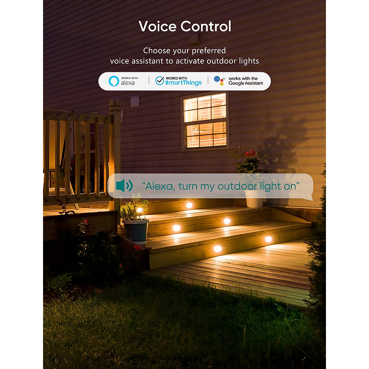 TREATLIFE Outdoor Smart Plug with 2 Individual Control Outlets, IP64 Weather Resistance, Smart Home Outlet Timer Compatible with Alexa, Google Home and SmartThings, 2.4GHz WiFi Only, No Hub Required