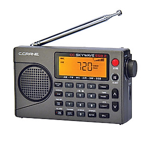 C. Crane CC Skywave SSB 2 AM, FM, Shortwave, NOAA Weather + Alert, Scannable VHF Aviation Band and Single Side Bands Small Battery Operated Portable Travel Radio Includes SW Wire Antenna Adapter
