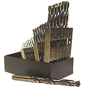 Viking Drill and Tool 44150 SP-29 Type 240-UB 135 Degree Split Point Magnum Super Premium Jobber Drill Set (29 Piece)