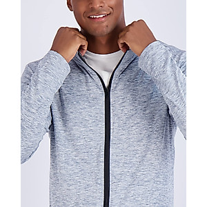 3 Pack: Men’s Quick Dry Fit Long Sleeve Full Zip Up Workout Running Jacket Fitness Sports Casual Outdoor Hiking Performance Active Athletic Wicking Track Hybrid Golf Windbreaker Sweatshirt Set 8, L