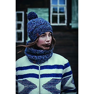 Buff Knit&Polar neckwarmer Margo Blue