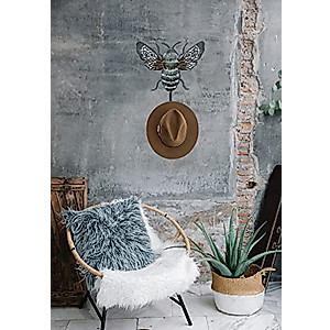 Set of 3 bee Metal Hooks! This Hook can be Hung at Your Entrance, Hanging Jackets, Hats, Keys, and More at Your Entrance and exit. (Retro Style)