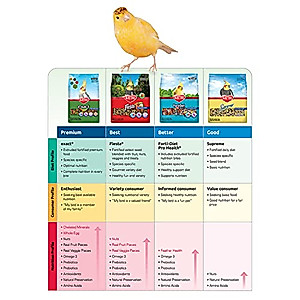 Kaytee Forti-Diet Pro Health Canary & Finch Pet Bird Food, 2 Pound