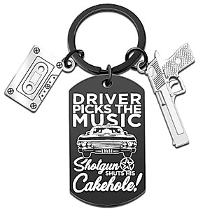 aisity Supernatural Fan Keychain Gifts TV Merchandise Keychain for Fans Women Men Birthday