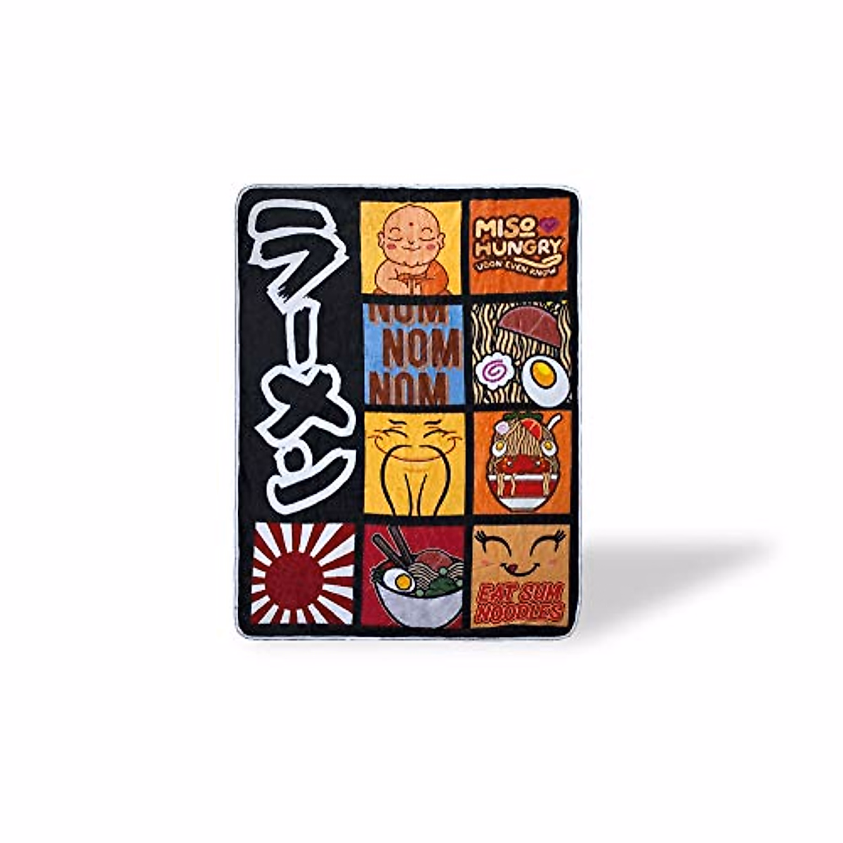 Japanese Ramen Noodle Lover Throw Blanket | 45 x 60 Inch Soft Fleece Blanket
