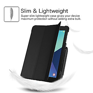 Fintie Slim Shell Case for Samsung Galaxy Tab S3 9.7, Super Slim Lightweight Stand Case with S Pen Protective Holder Auto Sleep/Wake for Tab S3 9.7 (SM-T820/T825/T827) 2017 Release, Black