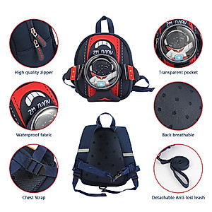 ROFUYYDS Kids Backpack with Safety Leash, Anti-lost Children Toddler Backpack for Kids Baby