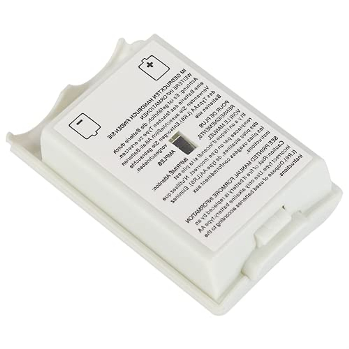 Shell Case Cover Kit, Battery Cover Replacement 5 PCS Easy to Install for Game Console Controller(White)