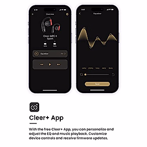 Cleer Audio ARC II Sport Bluetooth 5.3, Open Ear Headphones for Android & iPhone, Wireless Earbuds, 35hr Battery Life, IPX5 Water Resistant, Dual 16.3mm Drivers with Multipoint Connectivity Black