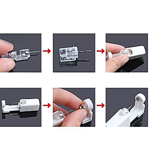 ANTCRZ Earrings Disposable sterile Ear Piercing Device Cartilage cochlear Spiral Piercing Gun Painless Piercing Tool Machine kit Stud Jewelry