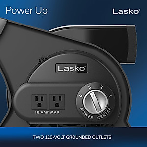 Lasko U12104 High Velocity Pro Pivoting Utility Fan for Cooling, Ventilating, Exhausting and Drying at Home, Job Site and Work Shop, Black 12104 12.2 x 9.6 x 12.3 inches