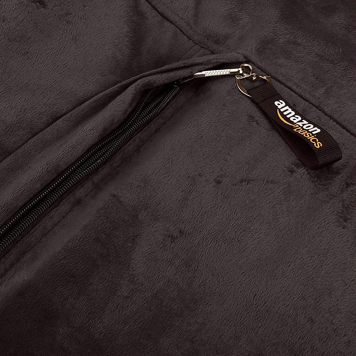 Amazon Basics Memory Foam Filled Bean Bag Lounger with Microfiber Cover, 6 ft, Grey, Solid