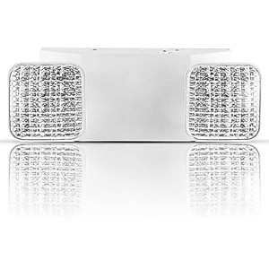 OSTEK LED Emergency Exit Lighting Fixtures with 90 Minutes Long Backup Batteries， US Standard Adjustable Integrated LED Emergency Light，ABS Fire Resistance (1 Pack)