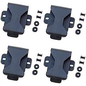 4PCS Rotatable Pocket Clip with 8 Sets Screws Fit for K Sheath Knife Case, Nylon Deep Carry Belt Clip DIY Replacement