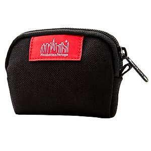 Manhattan Portage Coin Purse Pouch With Secure Zipper Closure Holds Credit Card Jewelry Keys Change For Men & Women Water Resistant Gift 1000D Cordura Everyday Carry (Black)