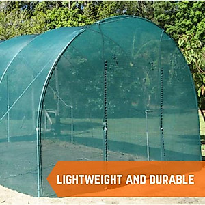 Farm Plastic Supply - Green Shade Cloth - 70% - (6' x 10') - Mesh Fabric for Fence Privacy Screen, Garden Shade, Mesh Fence Screening, Shade Cloth Rolls, Wind Screen