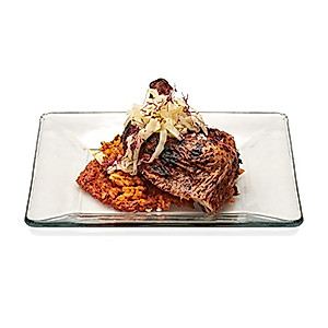 Libbey Tempo 12-Piece Glass Dinnerware Set, 37 oz, Clear, Service for 4