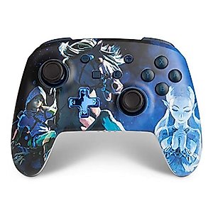 PowerA Enhanced Nintendo Switch Controller Wireless - Zelda Midnight Ride, Legend of Zelda Sworn Protector, tears of the kingdom, Rechargeable Pro Controller for Switch, Immersive Motion Control and Advanced Gaming Buttons