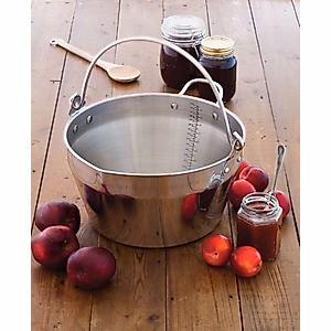 Kitchencraft Home Made Stainless Steel Maslin Pan With Handle, 9 Litre