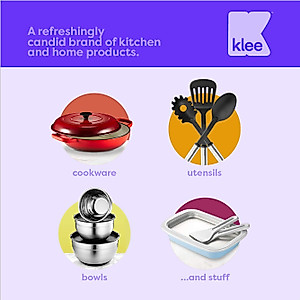Klee Stainless Steel Complete Kitchen Utensil Set - 29 Pieces Heat Resistant, Plastic Free, Non-Toxic, Food Safe Kitchen Essentials for Home, School, Business and Camping Use