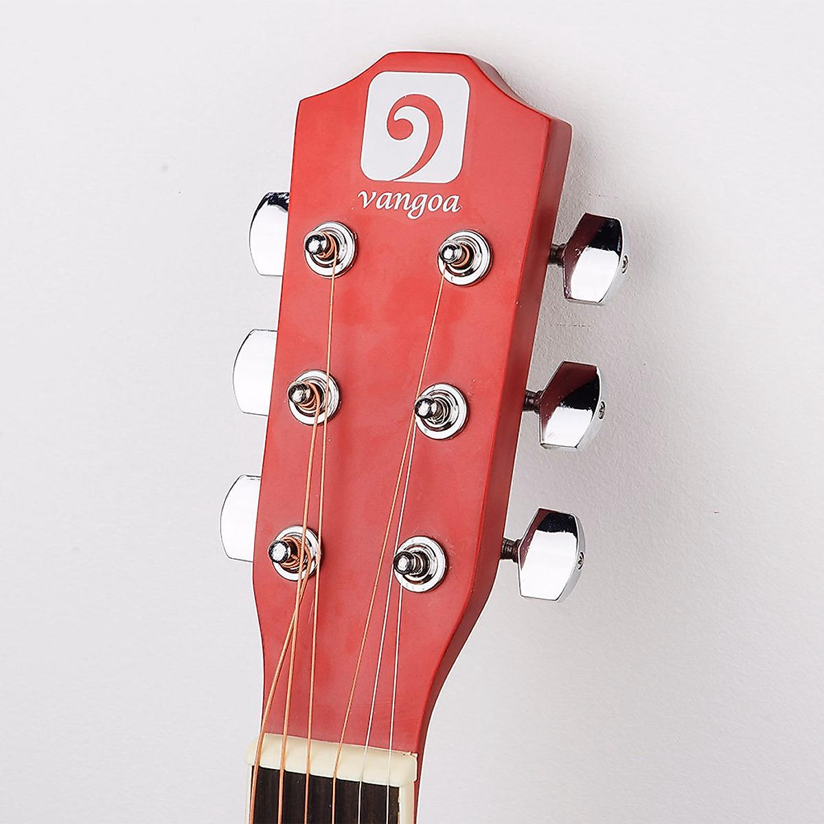 Vangoa 3L3R 6 Pieces Semi-closed Guitar String Tuning Pegs Tuner Machine Heads Knobs Tuning Keys for Acoustic or Electric Guitar, Chrome(Type B)