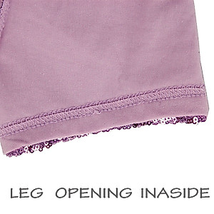 Cilucu Baby Girls Shorts Toddler Sequin Shorts Sparkles on Both Sides Purple 3T