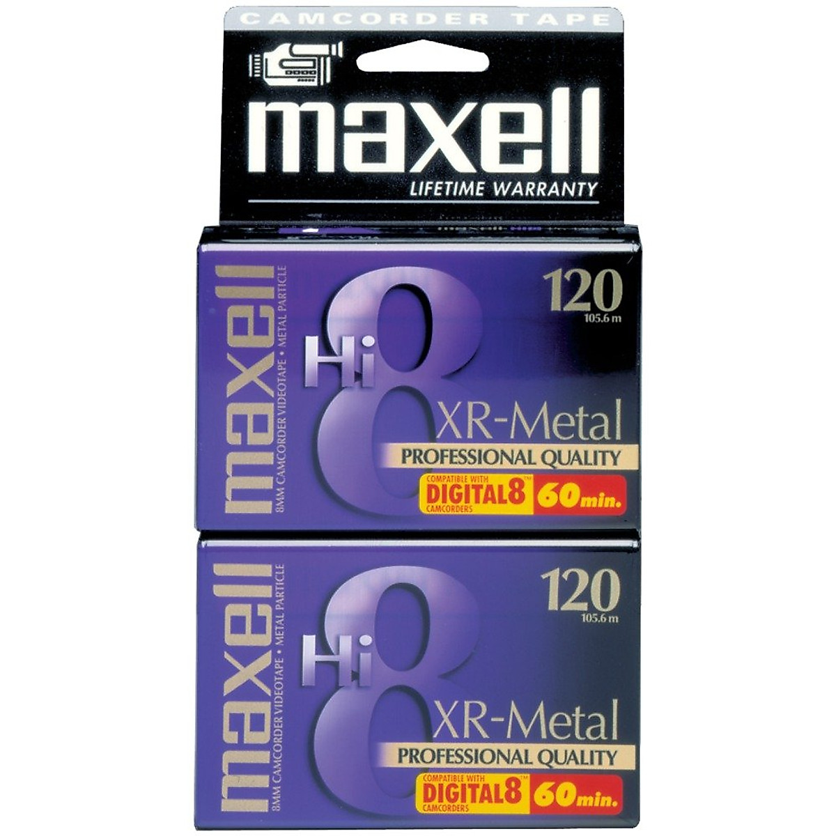 Maxell Hi-8 XR-Metal 120 min 8 mm (2-Pack)
