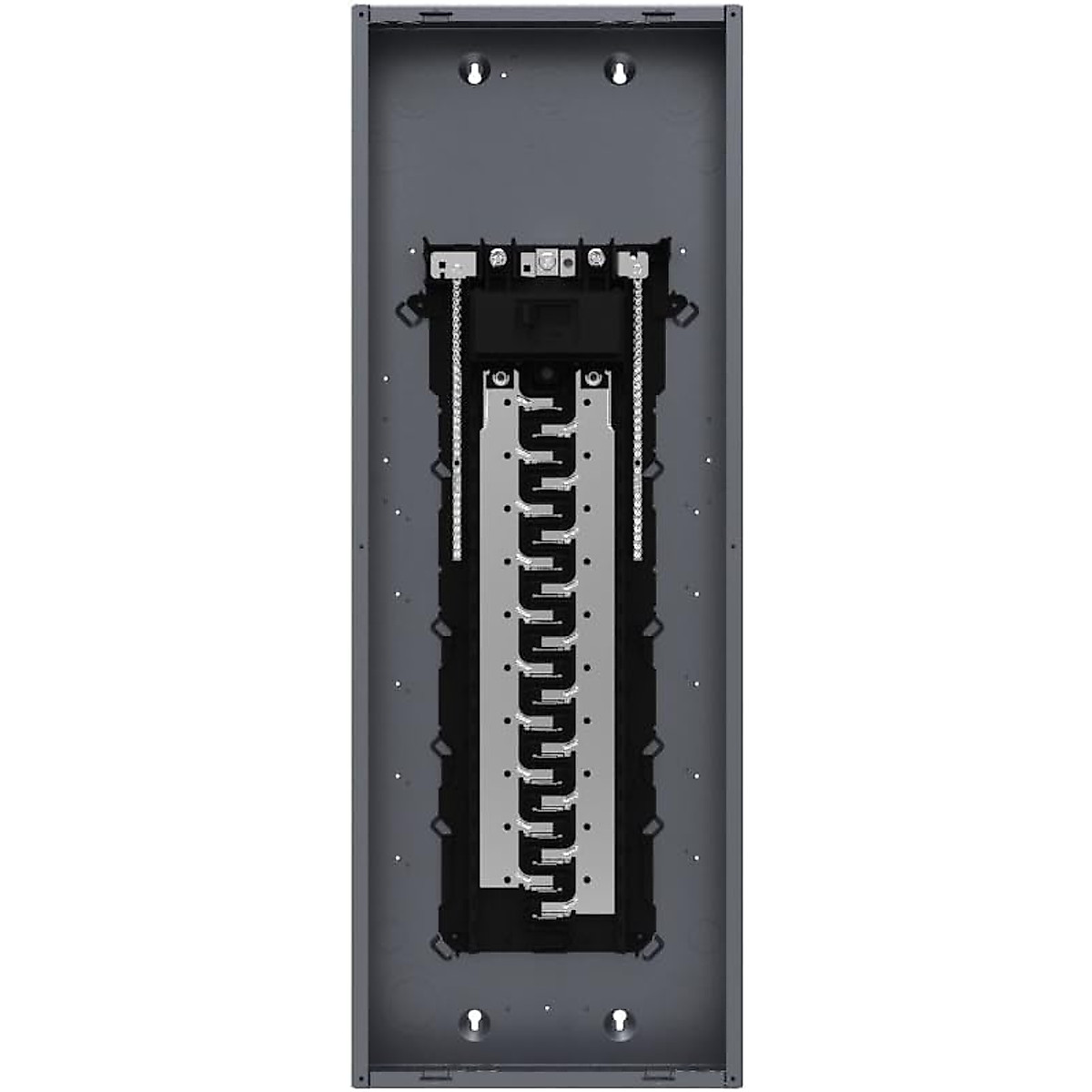 Square D - HOM4080M200PC 200 Amp 40-Space 80-Circuit Indoor Main Breaker Load Center, Gray