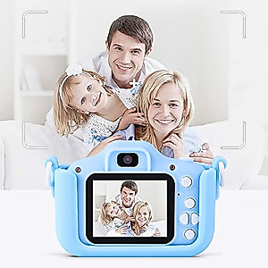 LebonYard Dog Pattern HD Camera for Children's Photography and Video Recording, Front and Rear Dual 4000W Pixe-l HD Camera, Mini Children's Gift