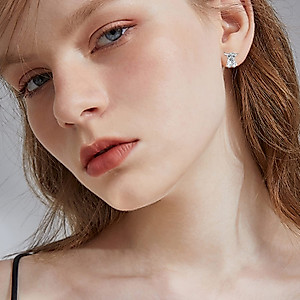 Cute Highland Cow Earrings 925 Sterling Silver Animal Cow Stud Earrings Animal Lover Jewelry Gifts for Women Highland Cow Lover