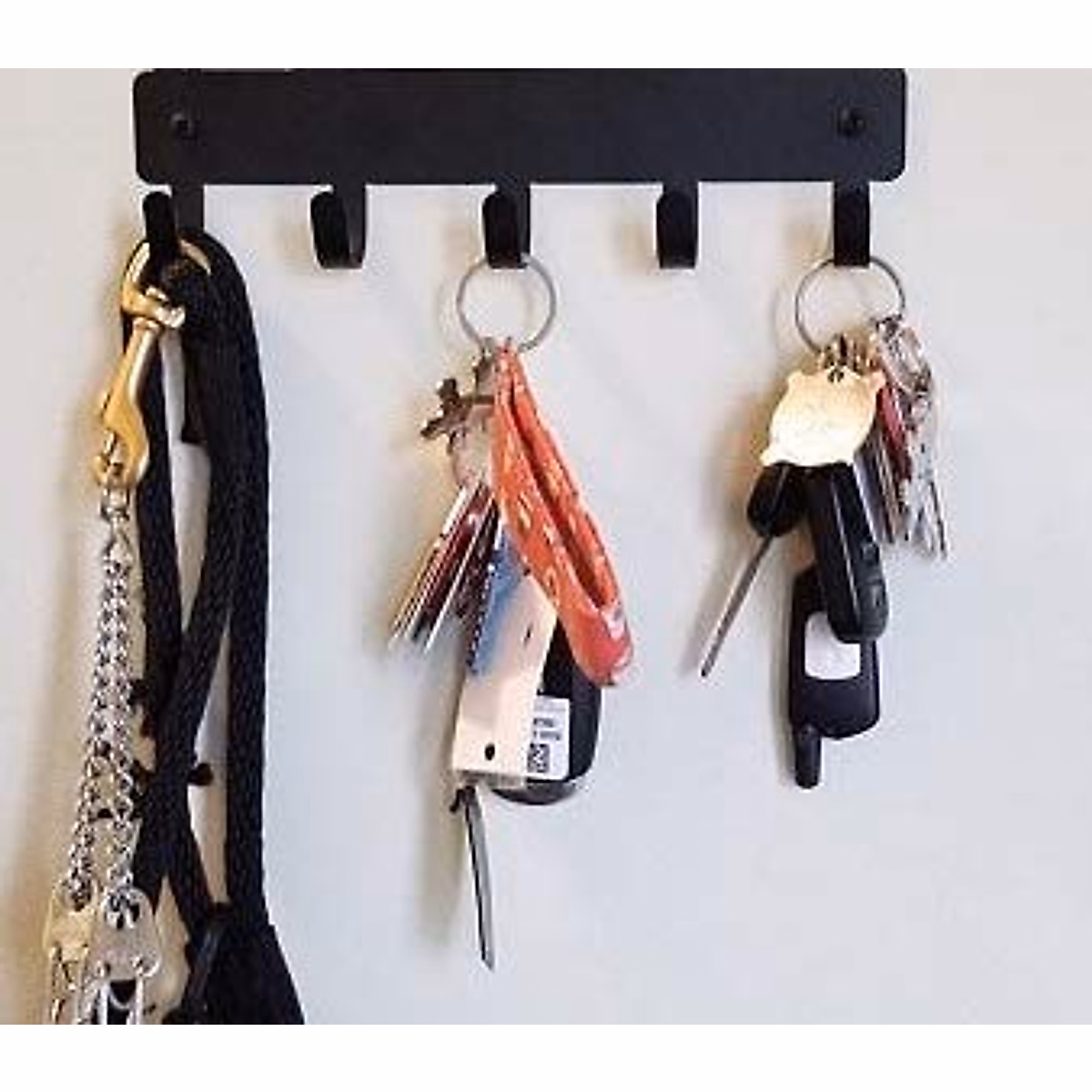 The Metal Peddler GSP on Point Time for a Walk Key Rack Dog Leash Hanger - Made in USA; Wall Mounted Holder; Gift for Dog Lovers