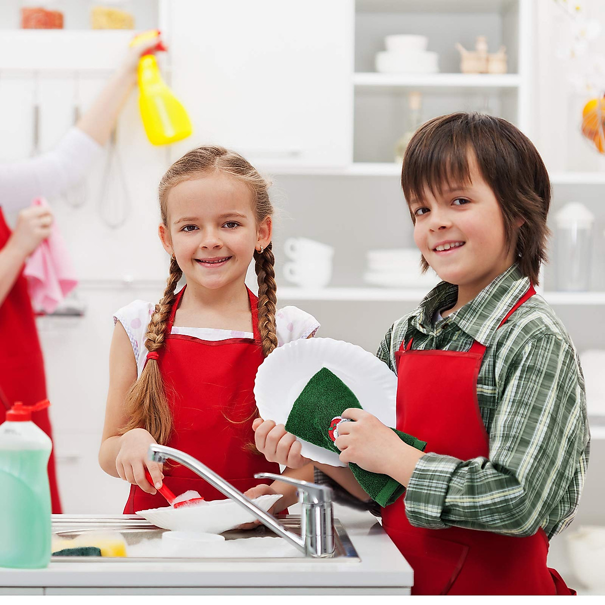 8 Pieces Christmas Hand Towels Christmas Kitchen Towels Santa Holiday Decorative Dish Towels Christmas Tree Fabric Washable Cleaning Cloth for Home Kitchen Household Supplies, 12 x 18 Inch